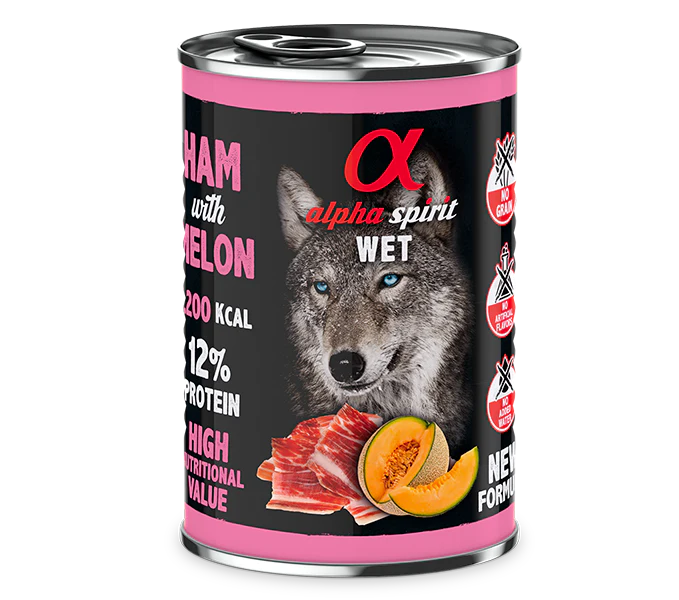 Alpha Spirit perro Melón con Jamón - Tienda Alfamascotas